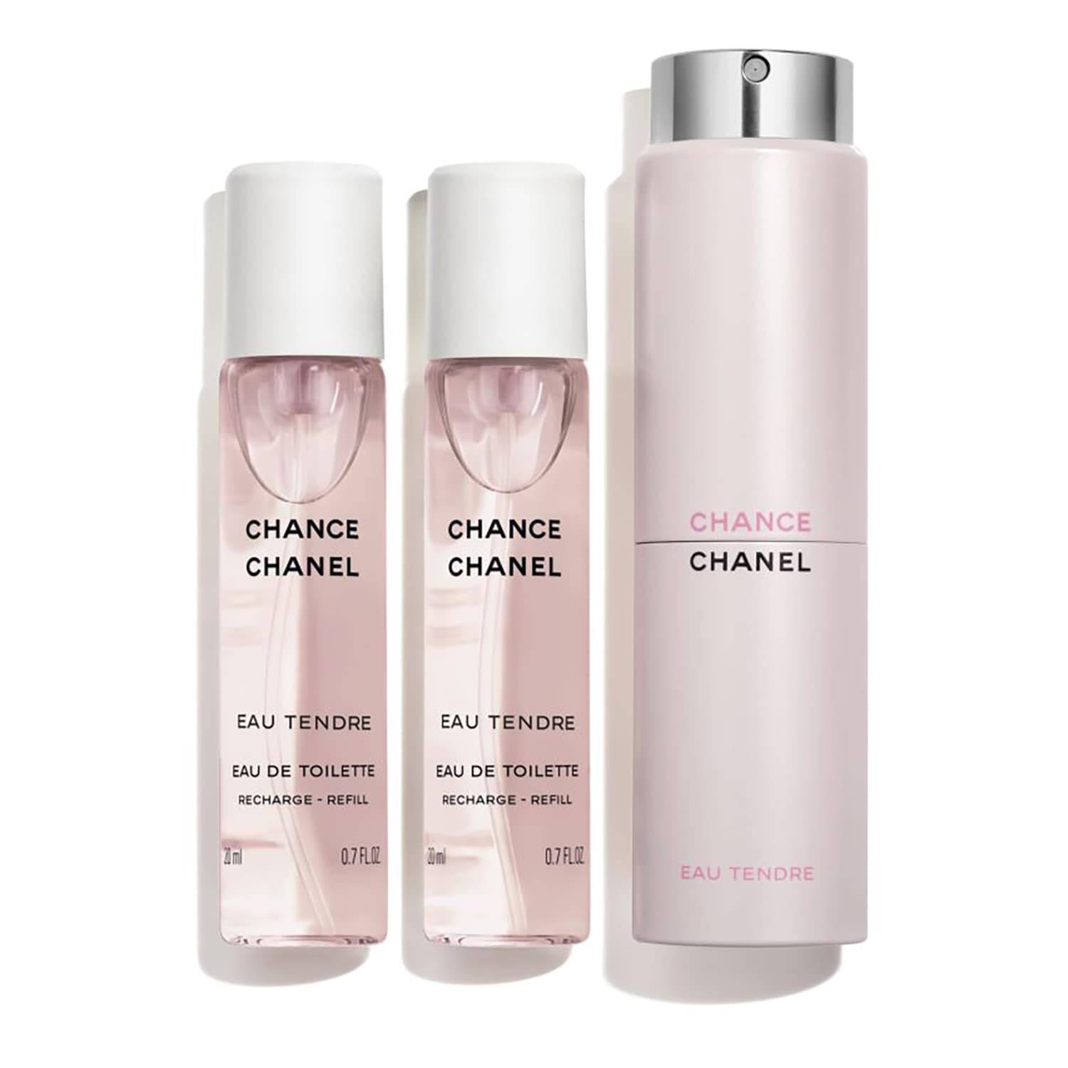 CHANEL CHANCE EAU TENDRE TWIST AND SPRAY REFILL 3X20ml | SEPHORA UK