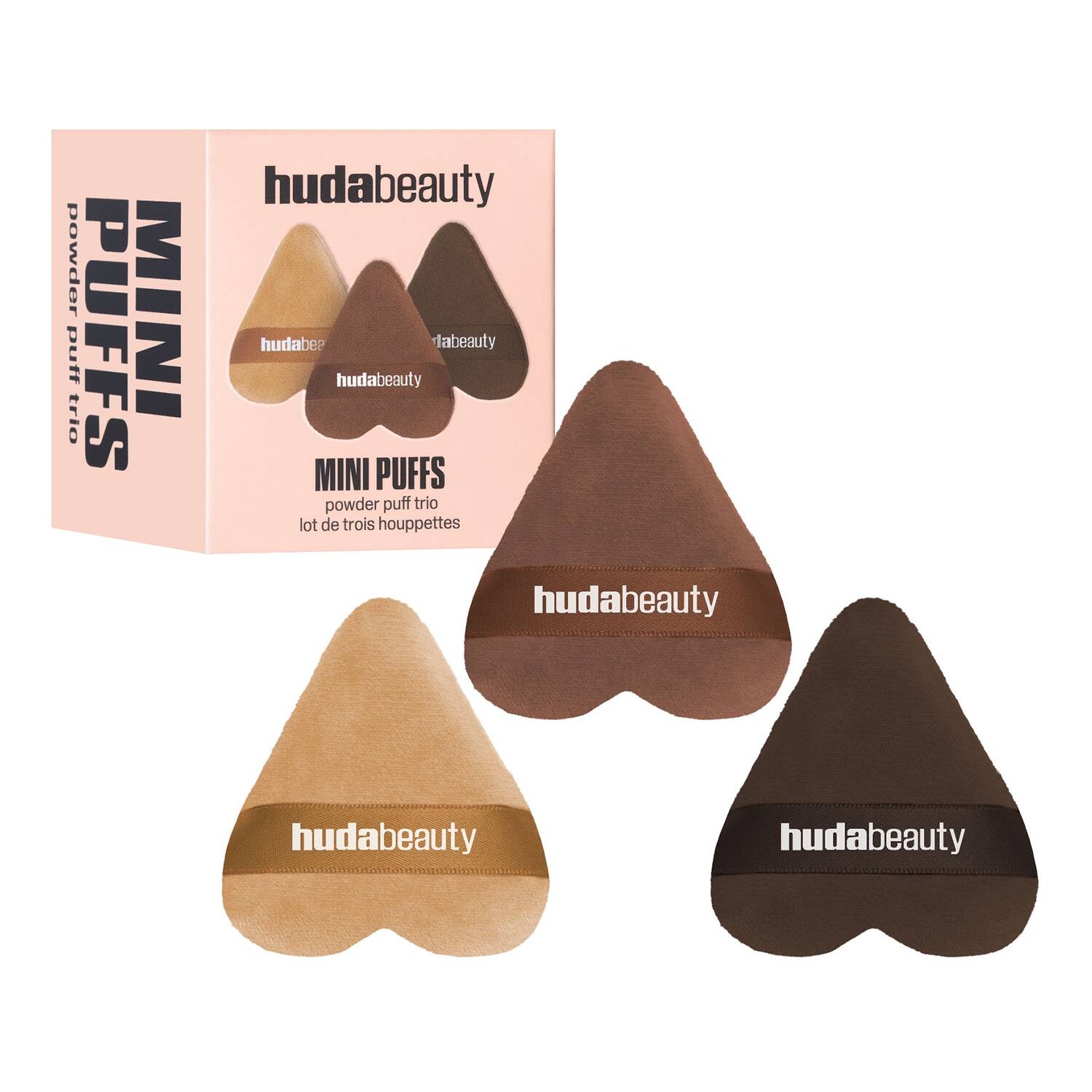Huda Beauty Accessories Easy Bake Powder Puff Trio Easy Bake Powder ...