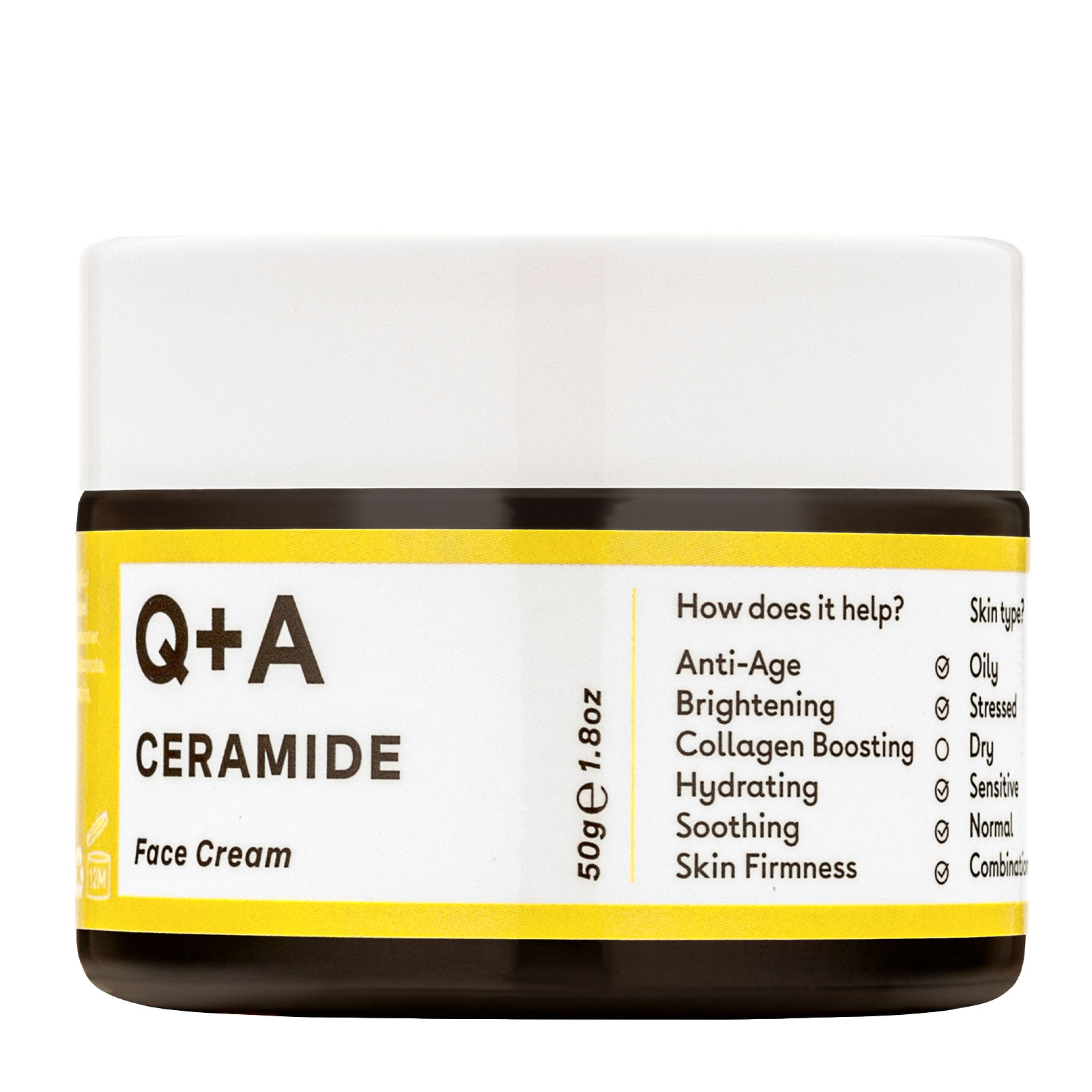 Q+A Ceramide Defence Face Cream 50g | SEPHORA UK