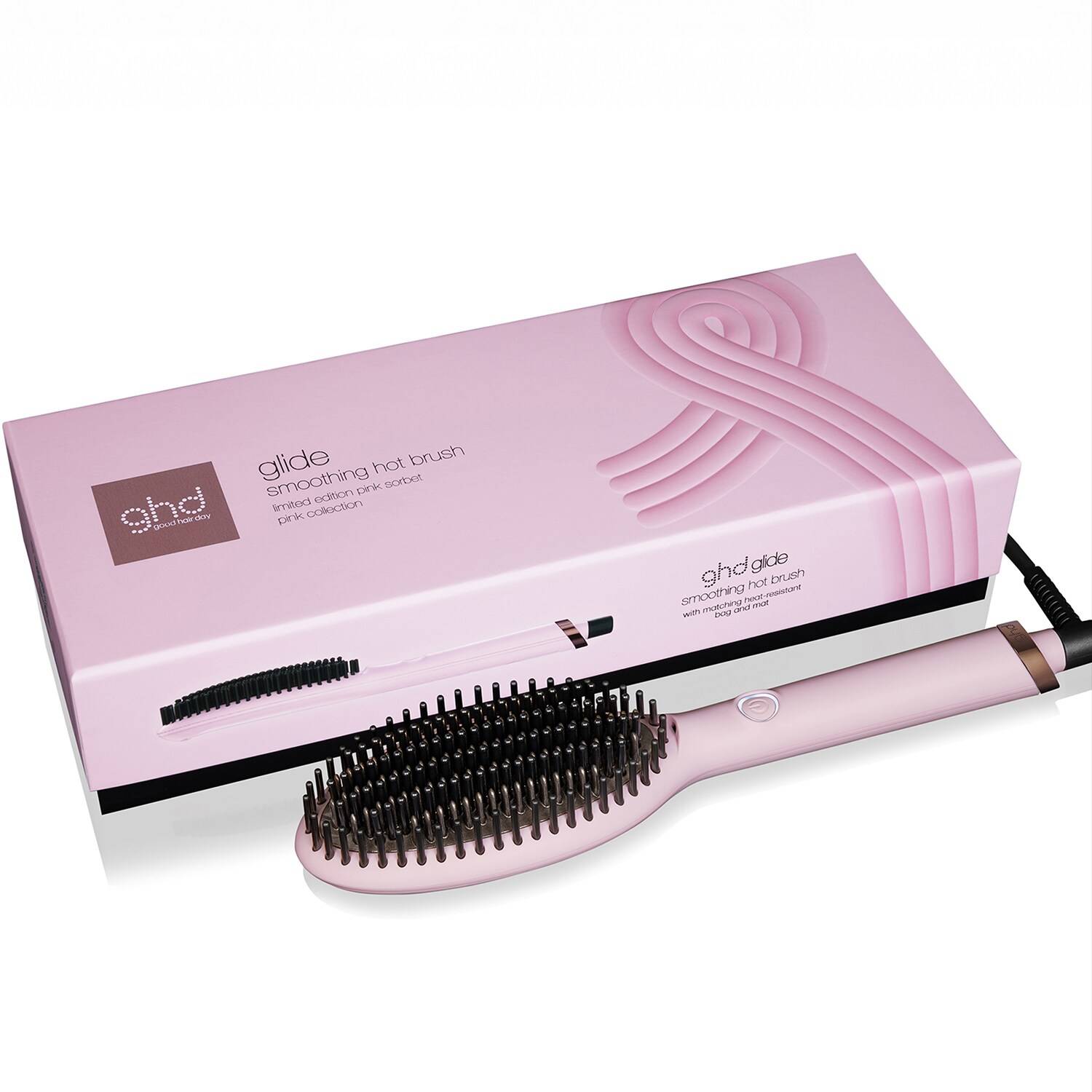 ghd Glide - Charity Limited Edition Hot Brush In Pink Sorbet | SEPHORA UK